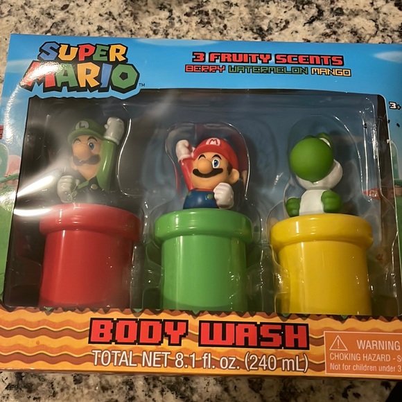 Bath, Skin & Hair | Super Mario Body Wash Brand New Berry Watermelon ...